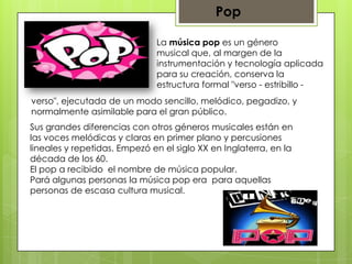 GÉNEROS MUSICALES | PPTX