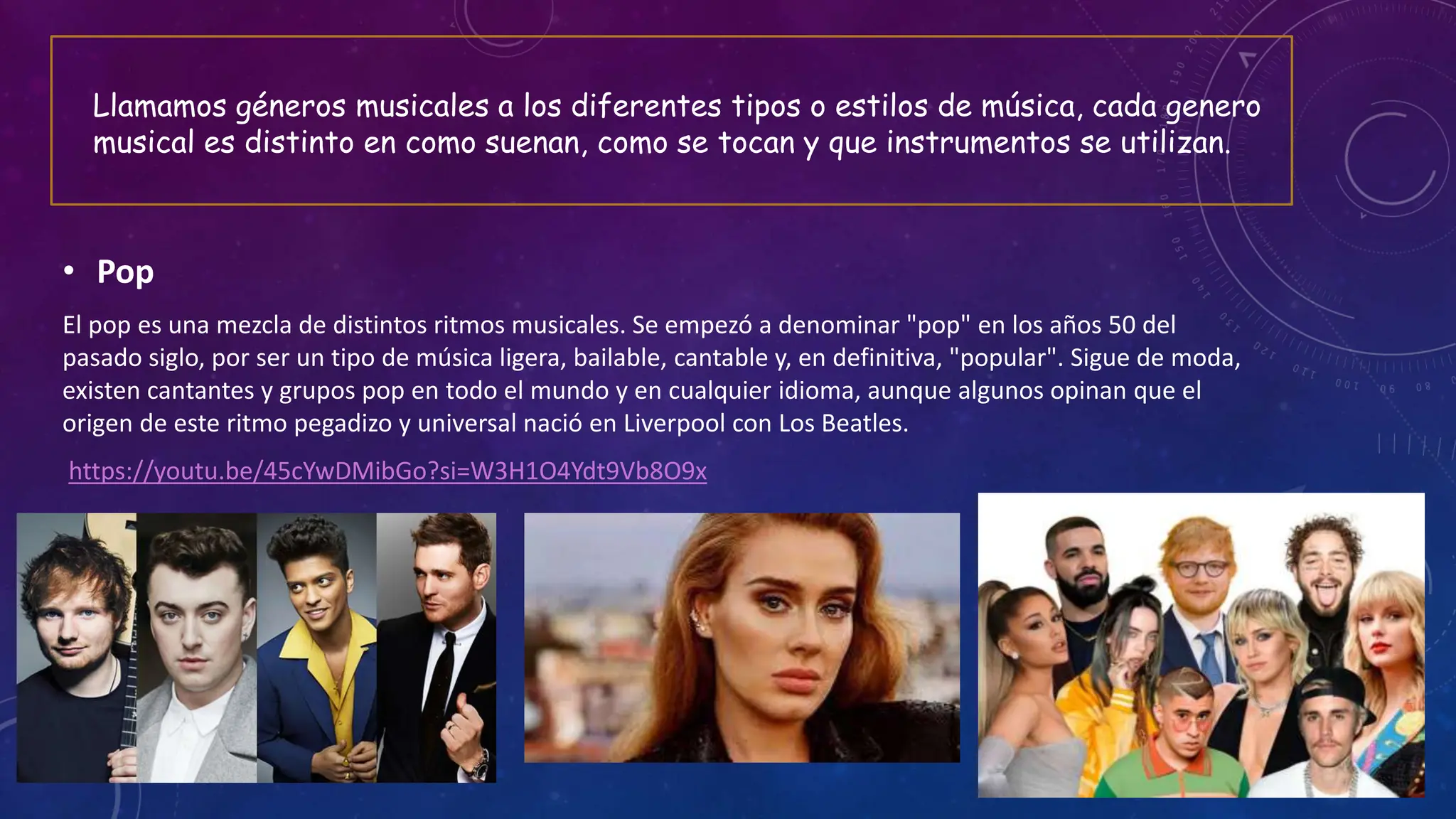 Géneros Musicales actuales ejemplos ppt.pptx