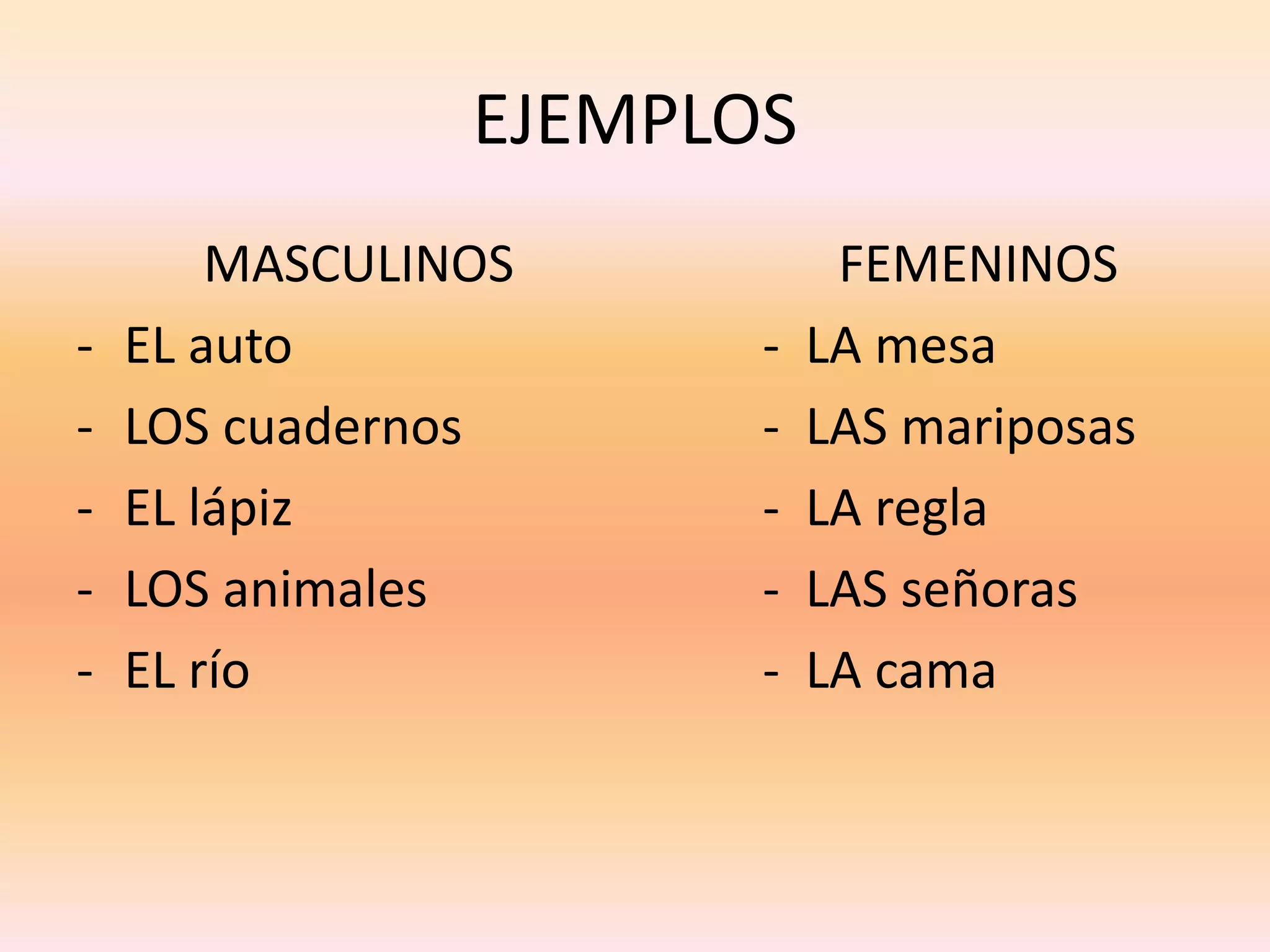 Género y número del sustantivo | PPTX