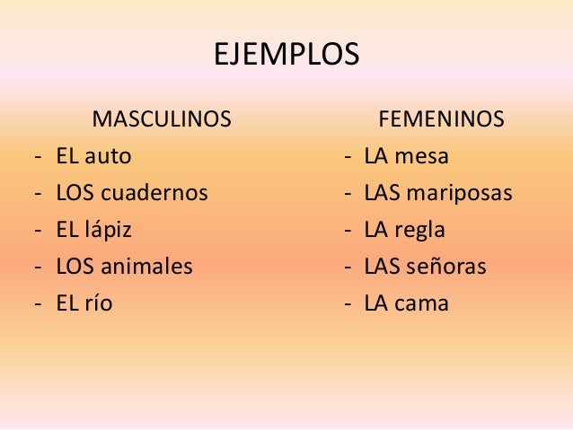 Ejemplos De Sustantivos