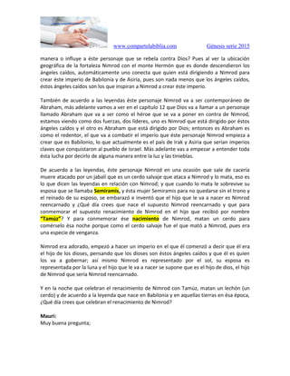 Génesis 10 12 origen de las naciones. (Serie 2015) | PDF
