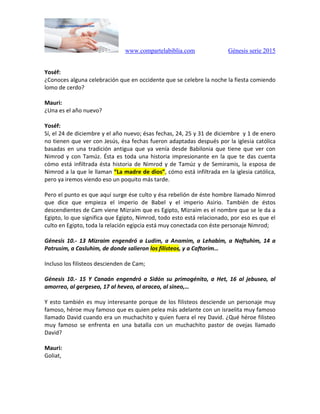 Génesis 10 12 origen de las naciones. (Serie 2015) | PDF