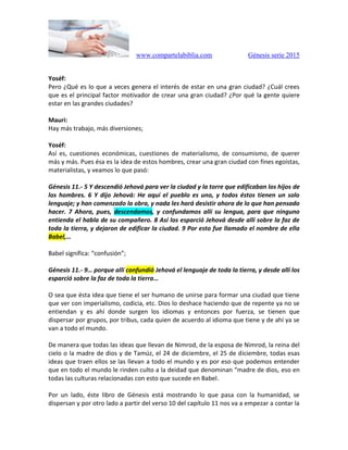 Génesis 10 12 origen de las naciones. (Serie 2015) | PDF