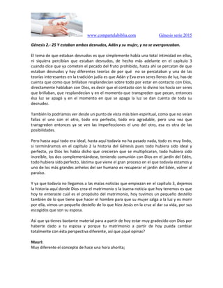 Génesis 2 18 25 origen y propósito del matrimonio. (Serie 2015) | PDF