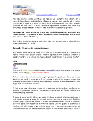 Génesis 2 18 25 origen y propósito del matrimonio. (Serie 2015) | PDF