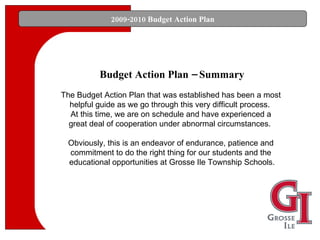GI Budget Action Plan | PPT