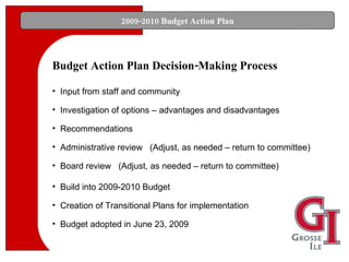 GI Budget Action Plan | PPT