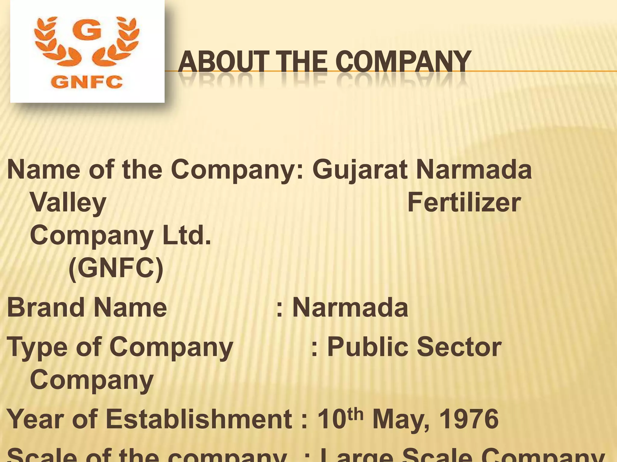 Gnfc presentation | PPTX