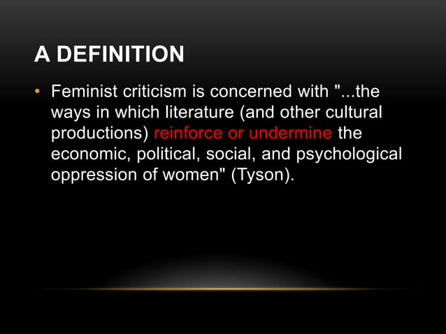 Gn feminist criticism | PPT