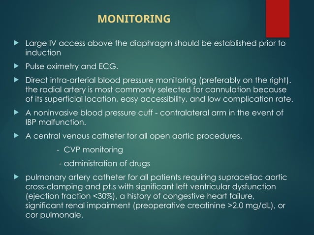 GNG Anaesthesia for vascular surgeries 1.pptx