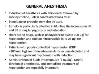 GNG Anaesthesia for vascular surgeries 2.pptx