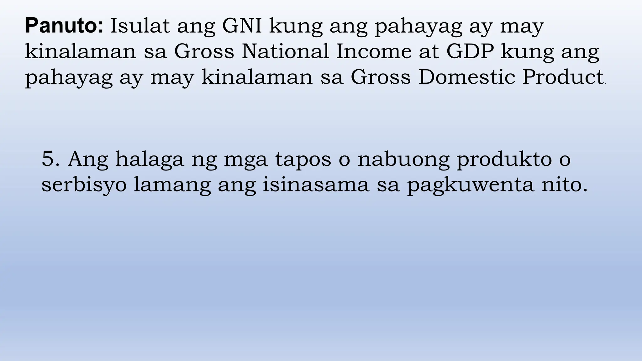 gross national income at gross domestic product | PPTX