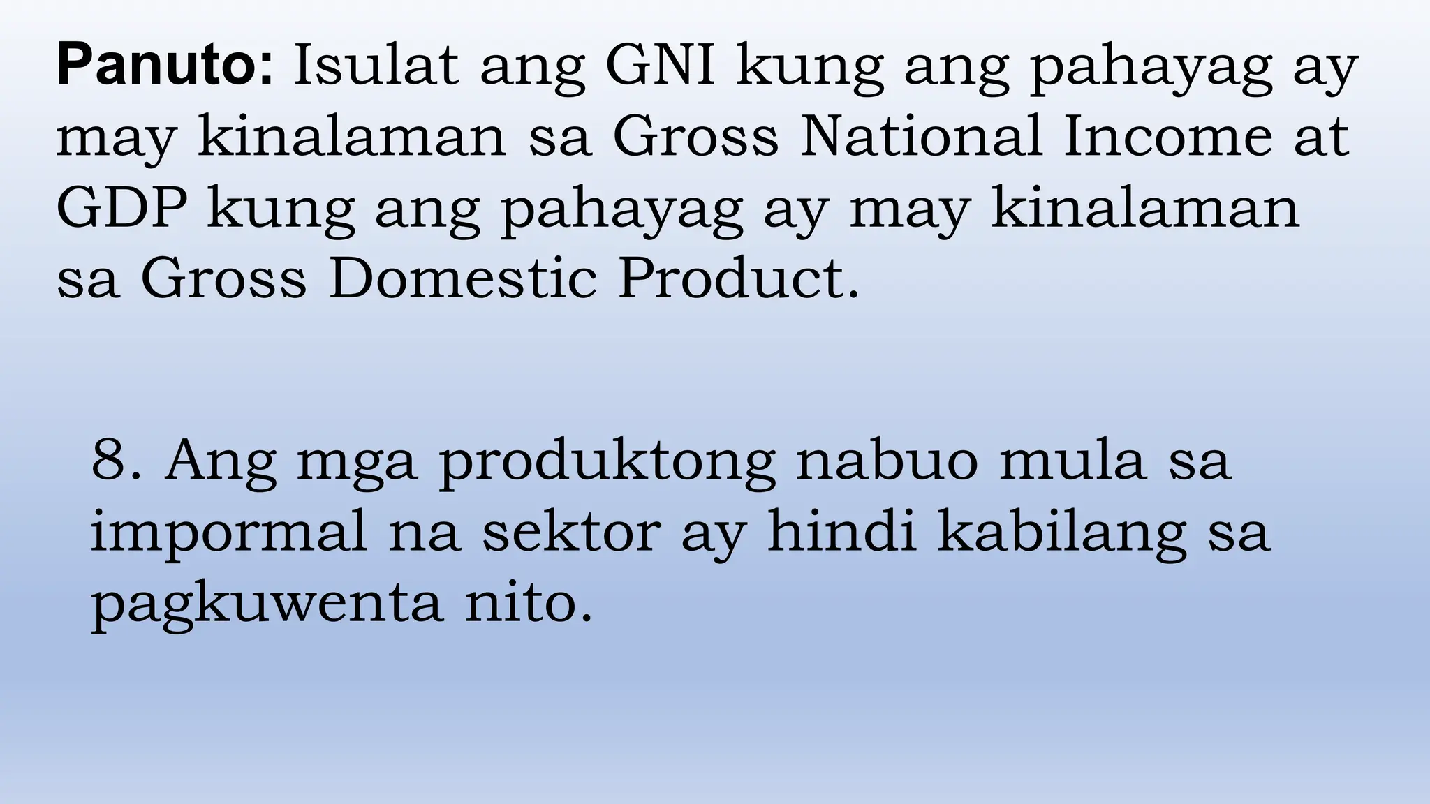 gross national income at gross domestic product | PPTX