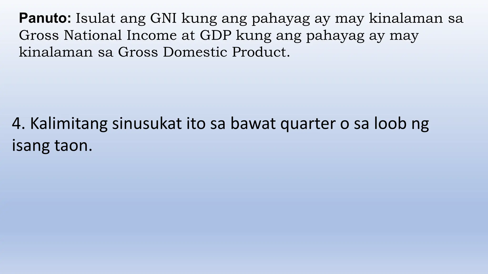 gross national income at gross domestic product | PPTX