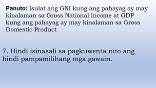 gross national income at gross domestic product | PPTX