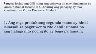 gross national income at gross domestic product | PPTX