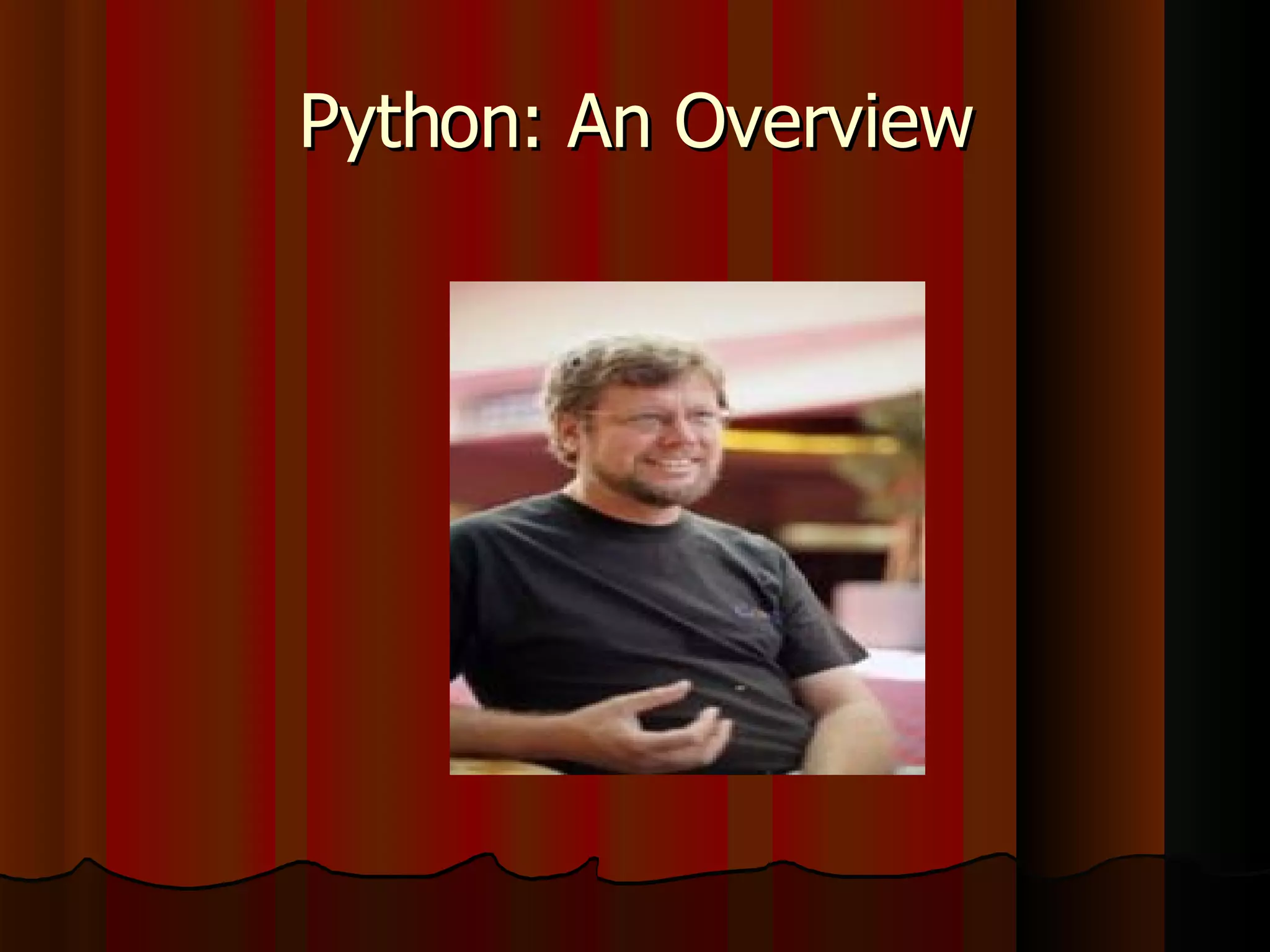 Python Presentation Odp Programming Languages Computing