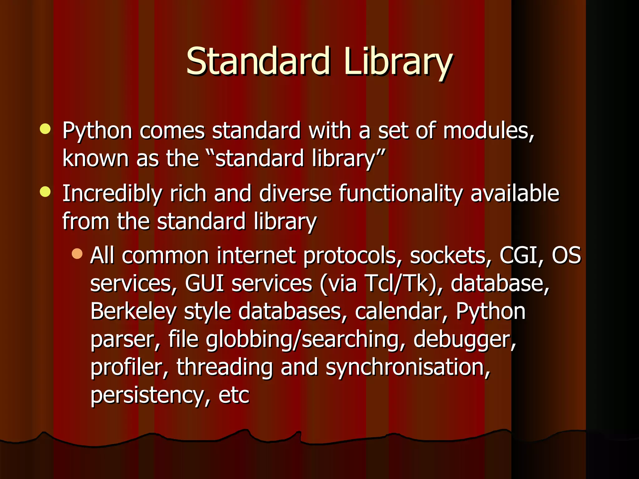 Python Presentation Odp Programming Languages Computing