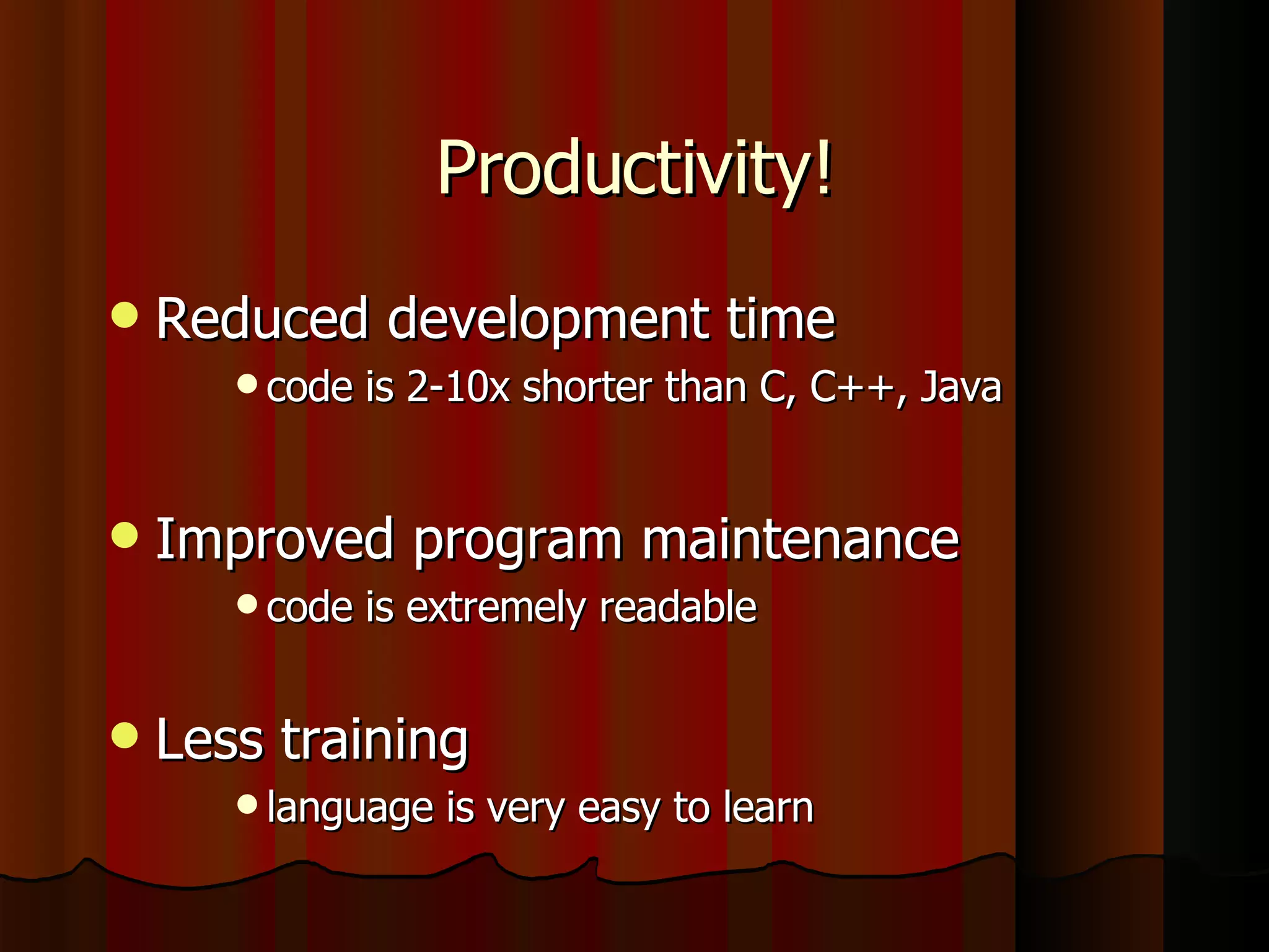 Python Presentation Odp Programming Languages Computing