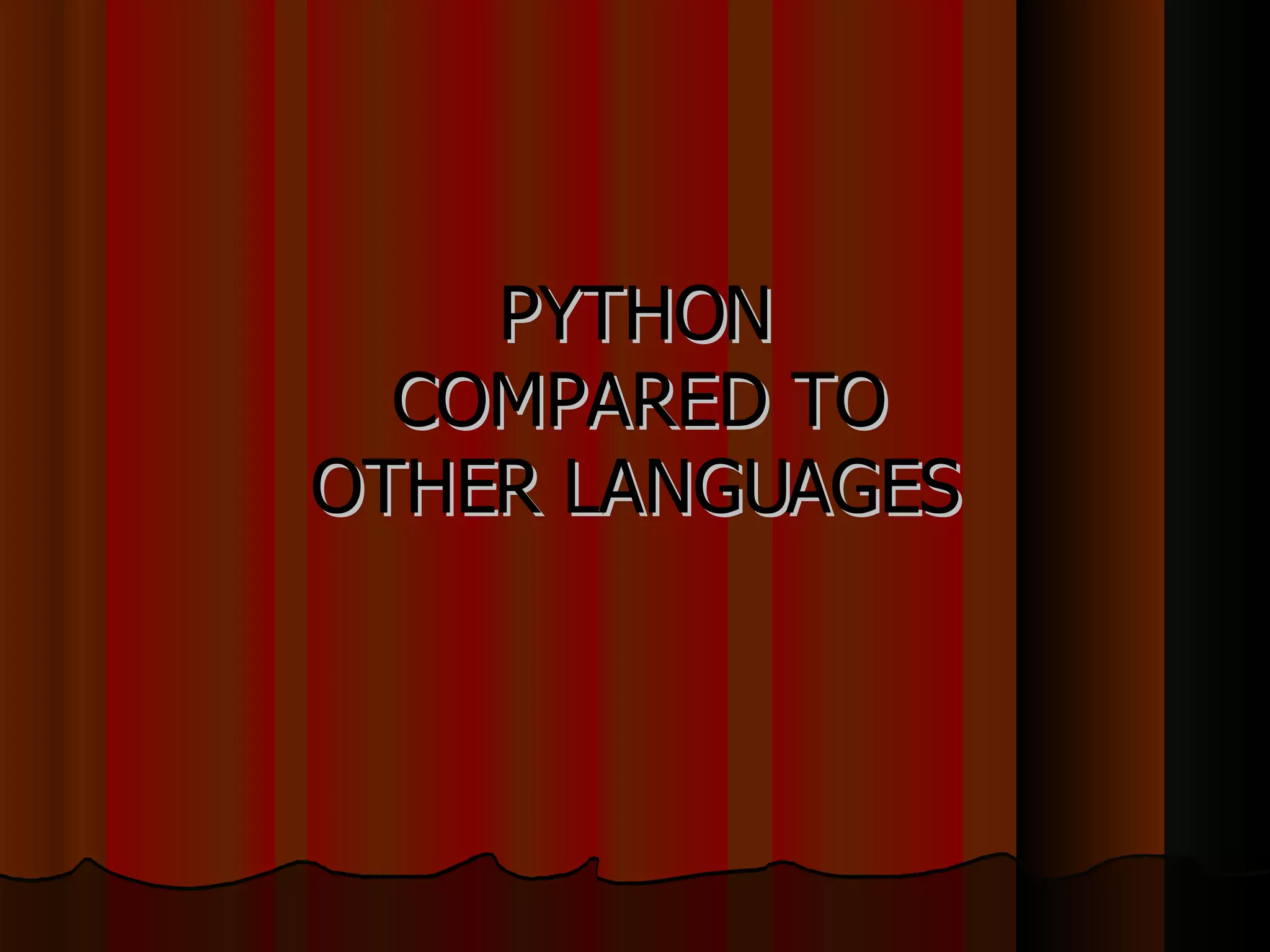 Python Presentation Odp Programming Languages Computing 9140