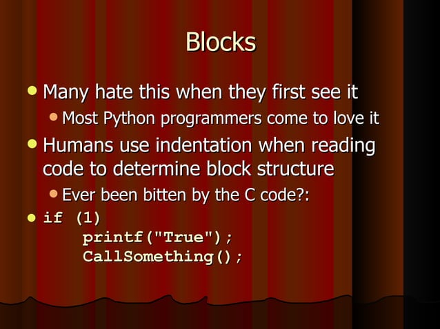 Python Presentation | ODP | Programming Languages | Computing