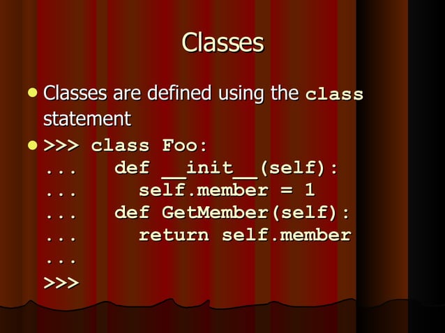Python Presentation | ODP | Programming Languages | Computing