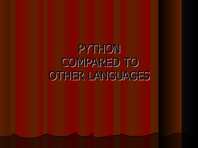 Python Presentation Odp Programming Languages Computing 