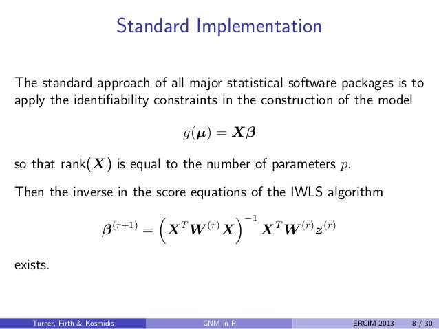 Generalized Nonlinear Models in R
