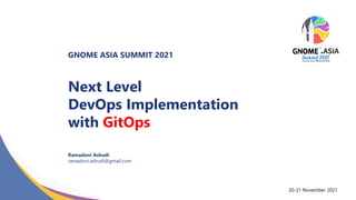 Next Level DevOps Implementation with GitOps | PPT