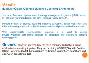 Gnomio Moodle Learning Management System | PPTX