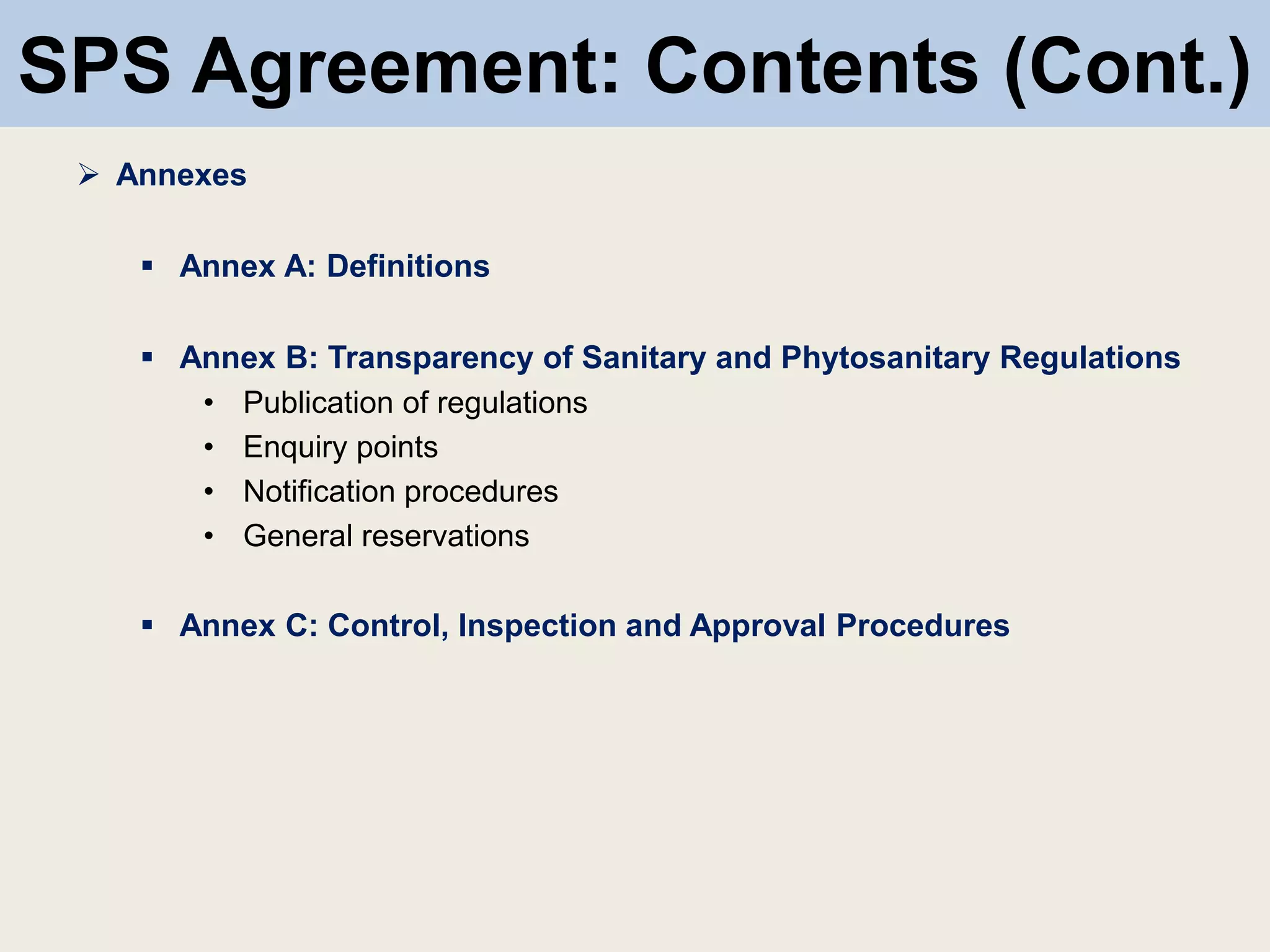 The summary WTO and SPS agreement | PPTX
