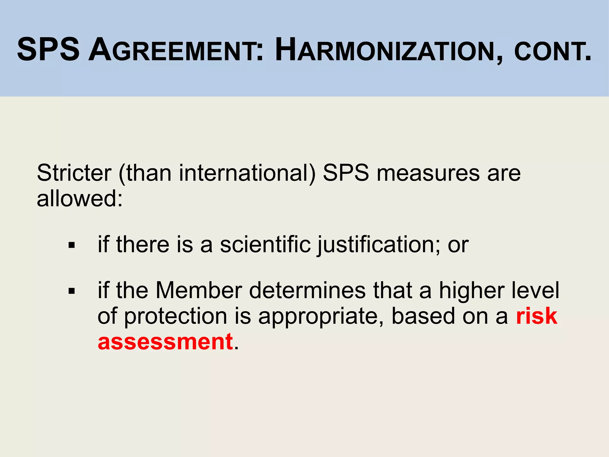 The summary WTO and SPS agreement | PPTX