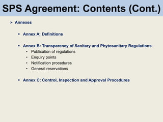 The summary WTO and SPS agreement | PPTX