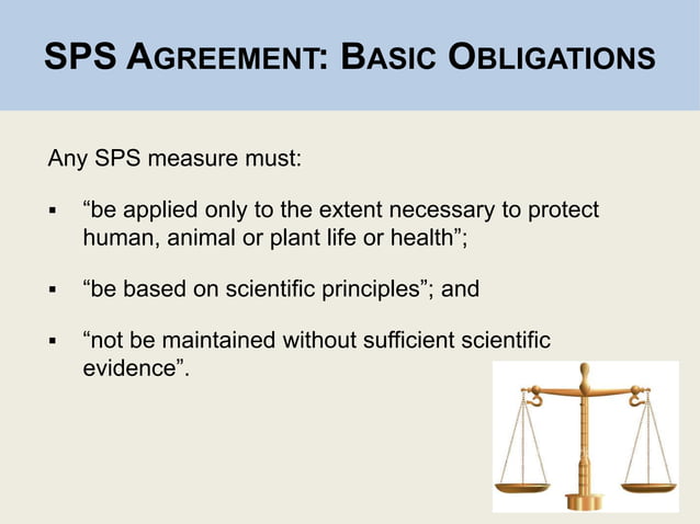 The summary WTO and SPS agreement | PPTX