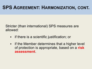 The summary WTO and SPS agreement | PPTX