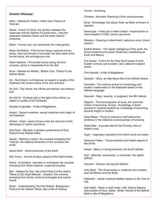 Gnostic Glossary | PDF | Christianity | Religion & Spirituality