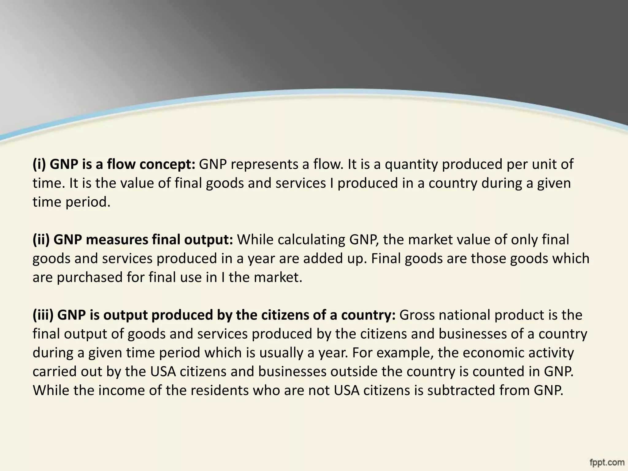 GDP and GNP | PPTX