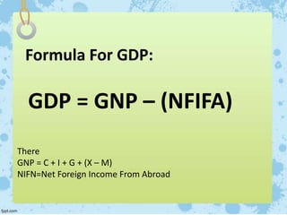 GDP and GNP | PPTX