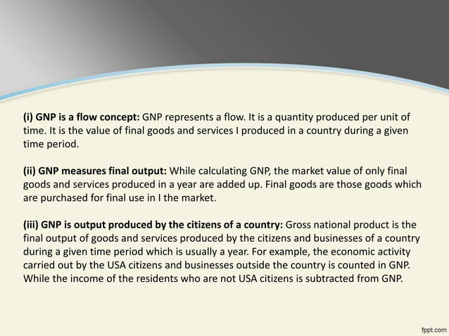 GDP and GNP | PPTX | Business Accounting & Finance | Business