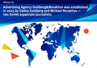 Goldberg&Novakhov AD agency Media Kit | PDF