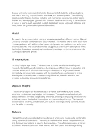 Ganpat University Gujarat | PDF