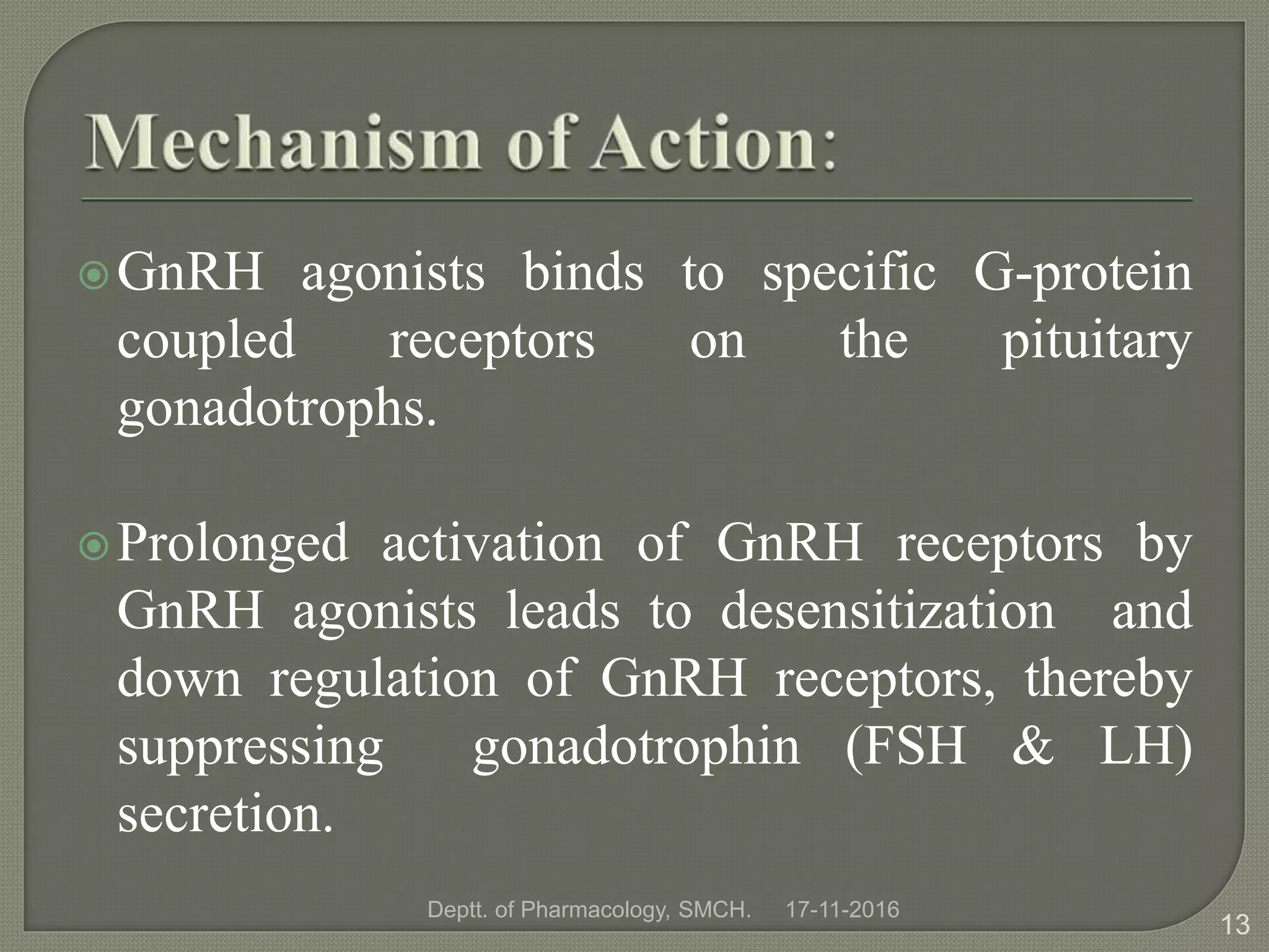 GnRH Agonists & Antagonists | PPTX