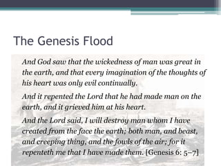 Science and Religion - The Genesis Flood | PPTX