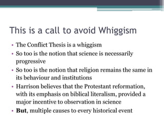 Science and religion - historiography | PPT