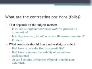 Science and Religion: Naturalism and humanism | PPTX