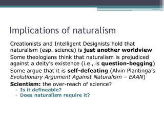 GNS 2018 scientific naturalism | PPT