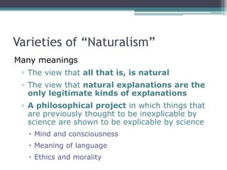 GNS 2018 scientific naturalism | PPT
