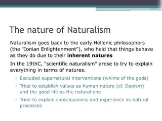 GNS 2018 scientific naturalism | PPT