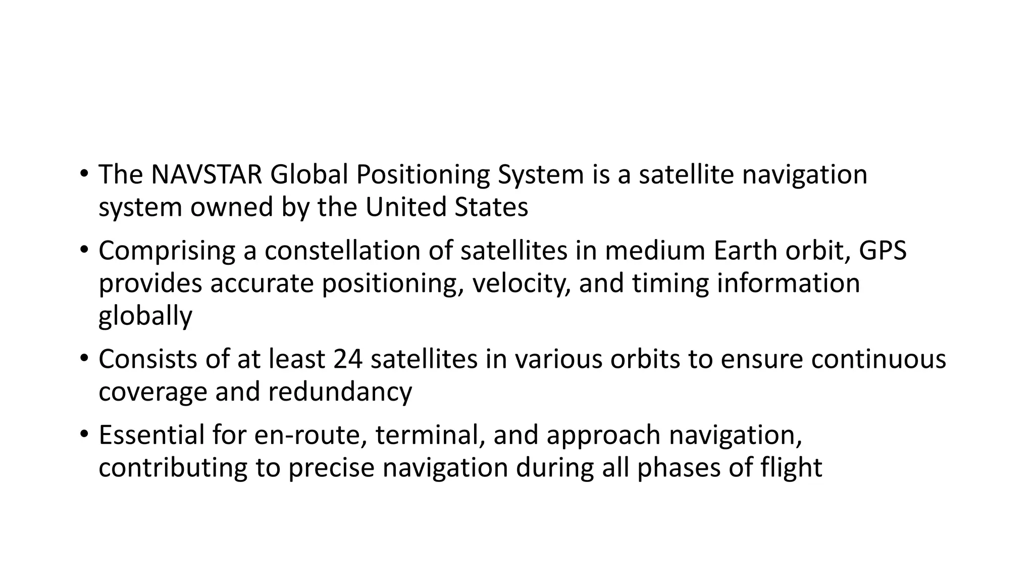 GNSS. RNAV, PBN Course outline with guidelines | PPTX