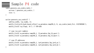 anti-ddos GNTC based on P4 /BIH | PPT